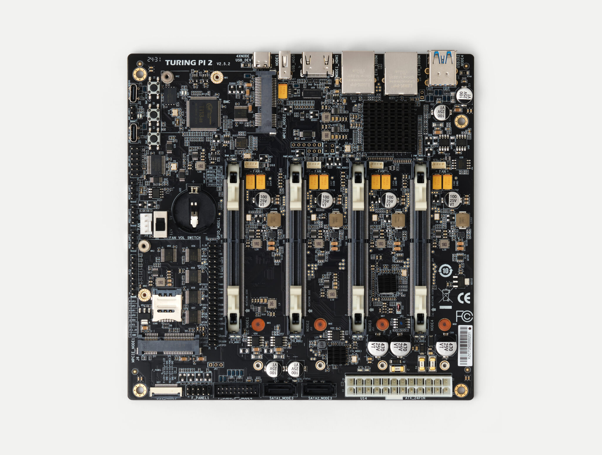 Get Turing Pi 2, mini ITX cluster board